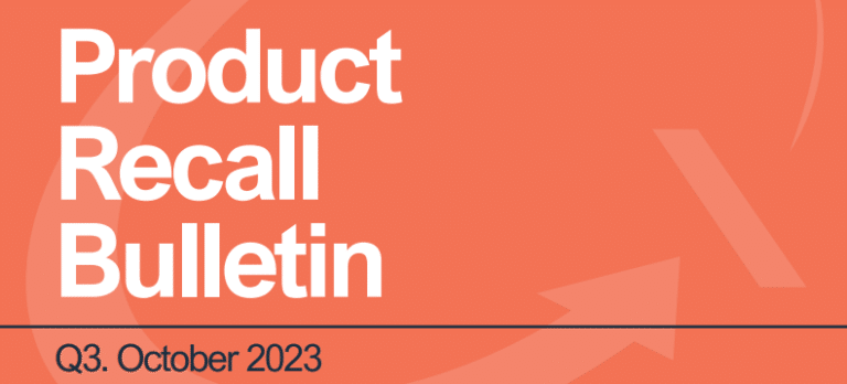 Product Recall Bulletin Q3 2023 - RQA Group